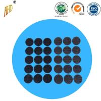 China Black Round Nylon Self-Adhesive Hook and Loop Tape 25mm Strong Adhesion Reusable for Industrial Fastening for sale
