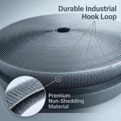 China Self-Adhesive Nylon Hook and Loop Strap 50mm Width Industrial Fastening Tape Bulk Supply OEM for sale