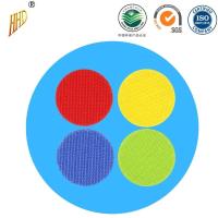 China Colorful Round Nylon Self-Adhesive Hook and Loop Tape 25mm Diameter High Adhesion Reusable for sale