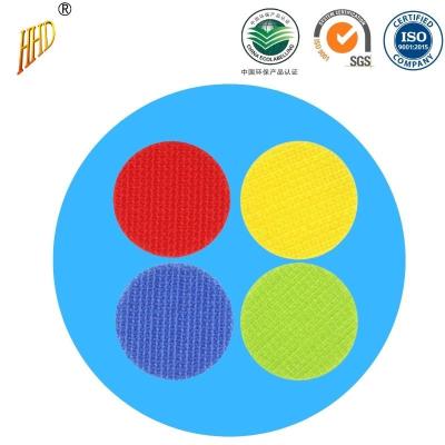 China Colorful Round Nylon Self-Adhesive Hook and Loop Tape 25mm Diameter High Adhesion Reusable for sale