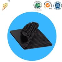 China Black Square Strong Adhesive Hook and Loop Tape Customizable Size High Adhesion Reusable Factory Direct for sale