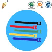 China Colorful Nylon Hook and Loop Cable Tie Tape 10mm x 5m Reusable Long Strip for Cable Management for sale