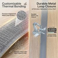 China Metal High Temperature 800°C 316 Stainless Steel Hook and Loop Tape Industrial Fastener for sale