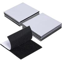 China Custom Heavy Duty Hook and Loop Fastener 50mm Square Industrial Grade Velcro Tape Reusable Mounting Pad OEM Supply for sale