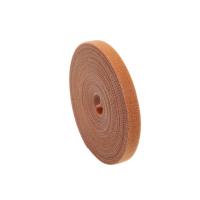 China Brown Nylon Hook and Loop Cable Tie Manufacturer | Back to Back Self-Gripping Fastening Tape Supplier for Cable Management OEM Wholesale for sale