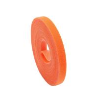 China Orange Nylon Hook and Loop Cable Tie Manufacturer | Double Sided Self-Gripping Wrap Strap Supplier for Color Coded Cable Management OEM Wholesale for sale