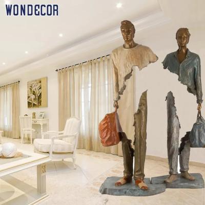 China Garden Decor Bronze Statues Sculpture Western Style Bronze Man Sculpture for sale