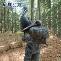 China Casting bronze large pelican outdoor statue garden decoration for sale