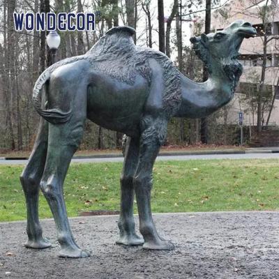 China WONDERS Life size outdoor Bronze Camel Statue Bronze Camel Figurine for sale