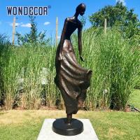 China modern high-quality Life-Size Abstract Bronze Sculpture of Artistic Women for sale