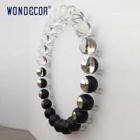 China Smooth Texture Metal Wall Art Sculpture Customized Contemporary Ball for sale
