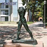 China Street Art Custom Bronze Statues Sculpture Walking Man for sale