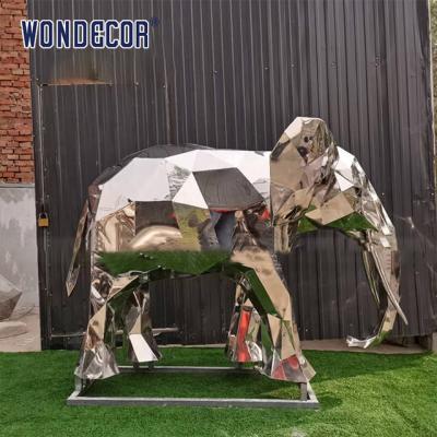China Forging Abstract Ss Sculpture Geometry Elephant for sale