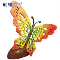 China Colorful Polished Steel Sculpture Geometric Butterfly for sale