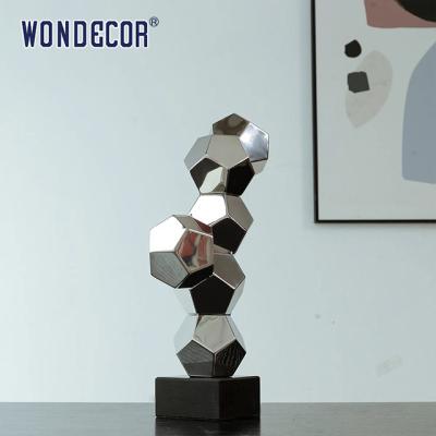 China Indoor Abstract Geometry Metal Art Decoration Geometry Cube Stainless Steel Sculpture for sale