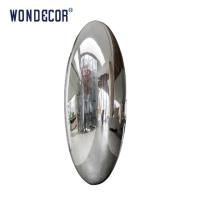 China Modern Style Decorative Art Large Stainless Steel Abstract Sculpture Carving for sale