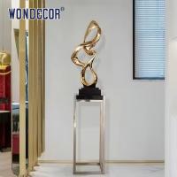 China Customized Indoor Stainless Steel Abstract Sculpture Metal Art Decoration Creative for sale