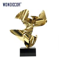 China Modern Home Decoration Metal Abstract Stainless Steel Sculpture for sale
