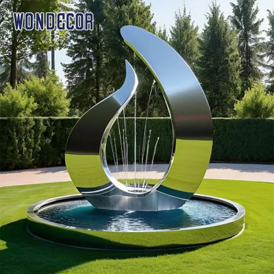 China Outdoor swimming pool metal decoration abstract geometric musical symbols stainless steel sculpture for sale