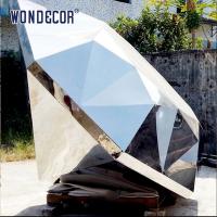 China Large abstract stainless steel irregular sculpture outdoor for sale