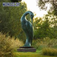 China Large Size Outdoor Garden Bronze Isis Abstract Bird Statue for sale