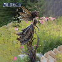 China Outdoor City Park Square Flower Fairy Bronze Sculpture for sale
