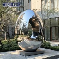 China Polished Metal Egg Sculpture | Custom Landscape Art for Hotels, Resorts & Real Estate for sale