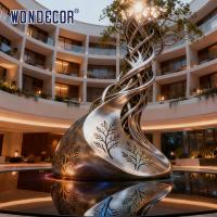 China Large Hotel Lobby Light Luxury Style Nature Symbiosis Theme 