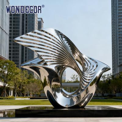 China Large Outdoor Stainless Steel Art - Style Sculpture, Modern Urban Landscape Decorative Ornament for sale