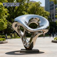 China Large Outdoor Modern Art Style Stainless Steel Sculpture, Landscape Decoration Ornament for Courtyard and Square for sale