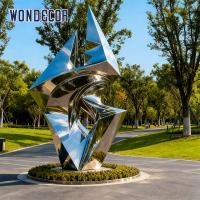 China Large - Scale Modern - Style Outdoor Stainless Steel Metal Art Sculpture for sale
