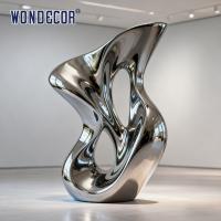China Outdoor Large-Scale Metal Art Abstract Stainless Steel Sculpture for sale