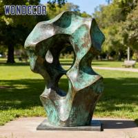 China Large-Scale Abstract Rockery Bronze Sculpture for Garden Decoration for sale