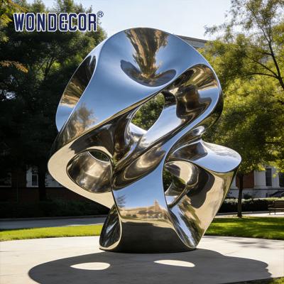 China Large Outdoor Park Modern Stainless Steel Sculpture - 