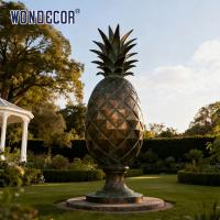 China Bronze Pineapple Statue Elegant Home and Garden Decor Perfect for Living Room Patio or Office Accent Piece for sale