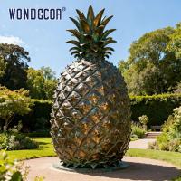 China Bronze Pineapple Statue Elegant Home and Garden Decor Perfect for Living Room Patio or Office Accent Piece for sale