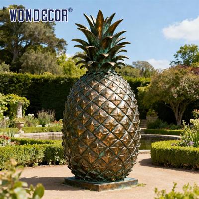 China Bronze Pineapple Statue Elegant Home and Garden Decor Perfect for Living Room Patio or Office Accent Piece for sale