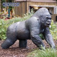 China Garden Use Life Size Black Patina Effect Bronze Gorilla Sculpture for Sale for sale