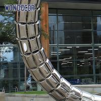 China Custom Ring Mirror Polished Ring Stainless Steel Sculpture Modern Outdoor Sculpture for sale