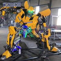 China 3m Tall Large Optimus Prime Stainless Steel Sculpture Outdoor Plaza Transformer Theme Commercial Decorative Statue for sale