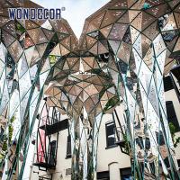 China Large outdoor park stainless steel lighting sculpture for sale