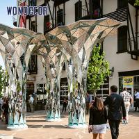 China Large outdoor park stainless steel lighting sculpture for sale