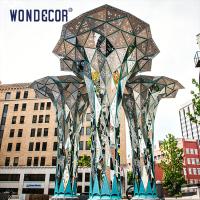 China Large outdoor park stainless steel lighting sculpture for sale
