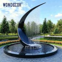 China Large outdoor park square fountain stainless steel sculpture for sale