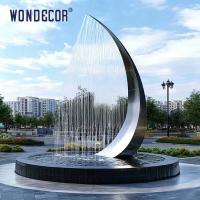China Large outdoor park square fountain stainless steel sculpture for sale