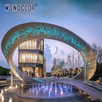 China Large outdoor park square fountain stainless steel sculpture for sale