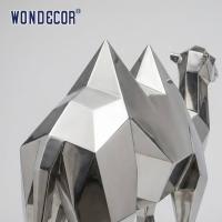 China Large Mirror Stainless Steel Geometric Faceted Camel Sculpture for City Plaza & Scenic Spot Landscape for sale