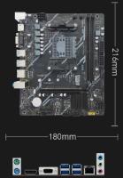 China AMD AM4 Motherboard USB 3.2 SATA 3.0 Dual Channel DDR4 64GB A320 Mainboard for sale