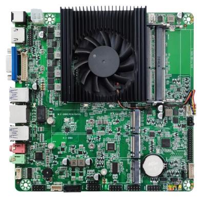 China Industrial Intel 11th Gen Tiger Lake U I3 I5 I7 Mini Itx Mainboard 6 Com Onboard 2 DDR4 64GB LVDS for sale