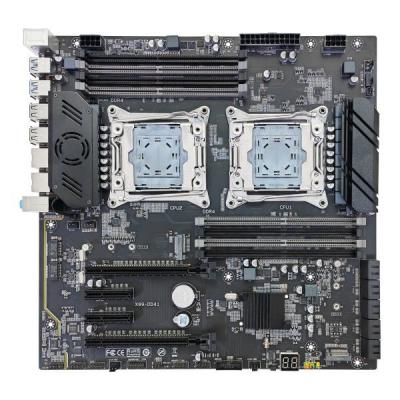China Intel X99 Computer Motherboard AI computing DUAL Cpu Xeon E5 Quad Channel DDR4 SATA3.0 NVME M.2 Motherboard for sale